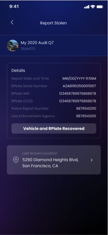 How do I clear my Stolen status in the Reviver app?